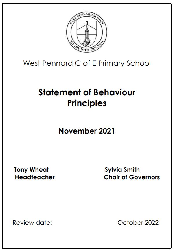 West Pennard CofE Primary School - Statement of Behaviour Principles